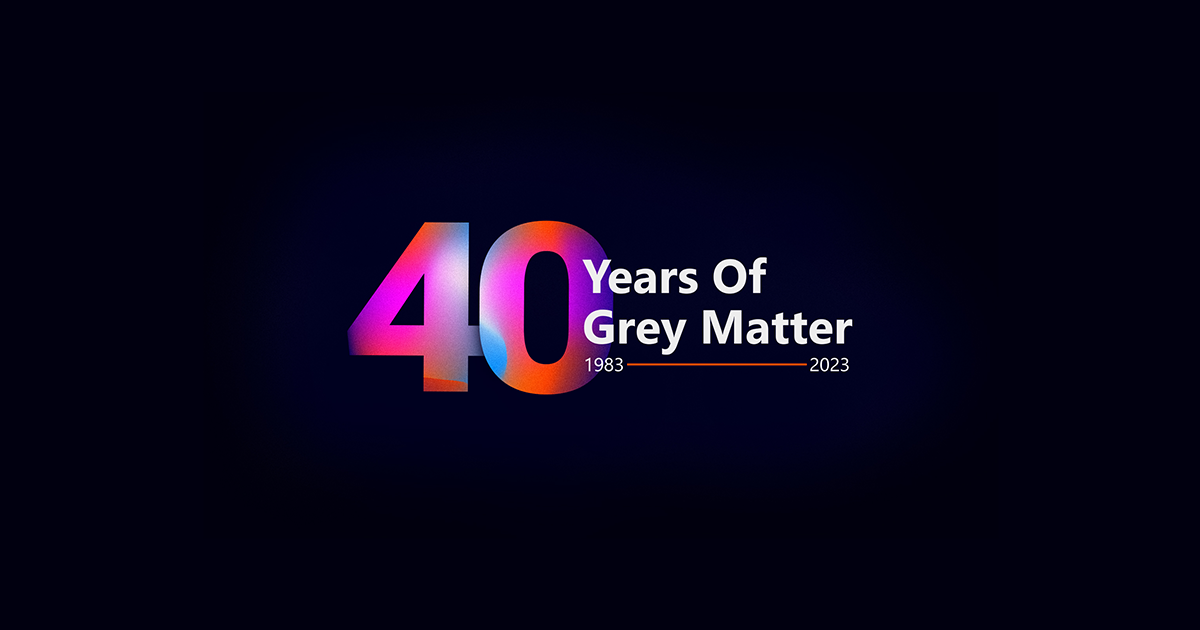 Celebrating 40 Years of Grey Matter Celebrating 40 Years of Grey Matter