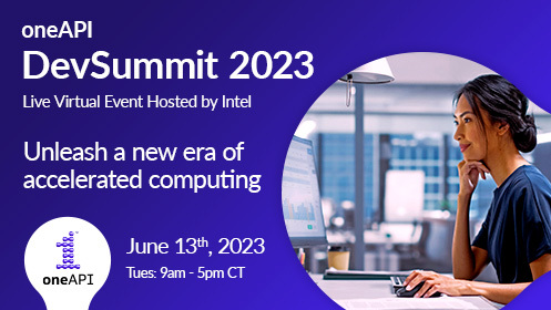 oneAPI DevSummit 2023 | Virtual event