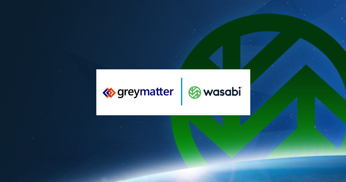 Wasabi | Cloud Data Storage | Buy now from Grey Matter