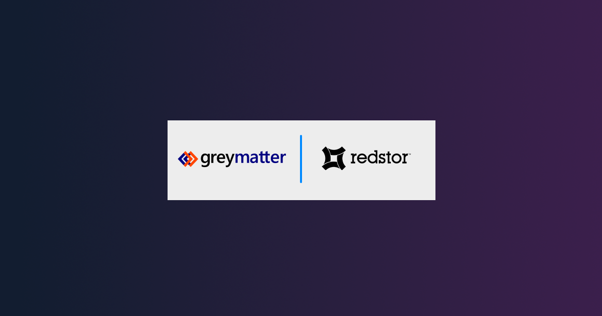 Redstor | Backup and Recovery | Buy Now from Grey Matter